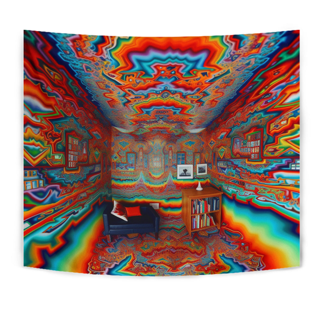 INSIDE THE ROOM TAPESTRY | LACHLAN WARDLAW x ACIDMATH AI – ACIDMATH COLLECTIVE