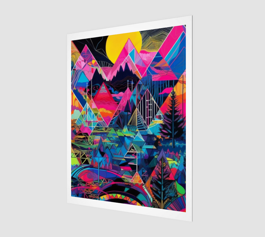 TROPICAL LINES PRINT | ACIDMATH AI – ACIDMATH COLLECTIVE