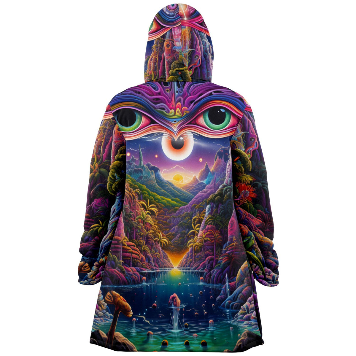 SCENESCAPE Microfleece Cloak -| ACIDMATH AI – ACIDMATH STORE