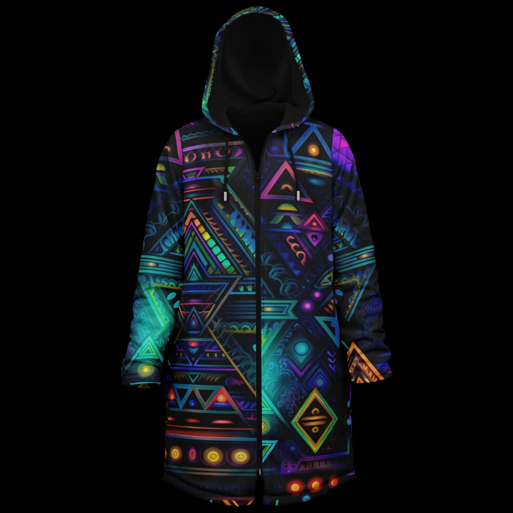 CYBER NIGHTS Zipper Cloak - ACIDMATH AI - DELUXE EDITION – ACIDMATH COLLECTIVE