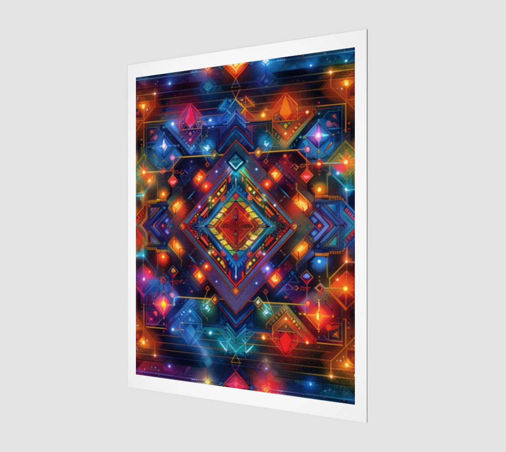 SYMMETRY ART PRINT | ACIDMATH AI – ACIDMATH COLLECTIVE