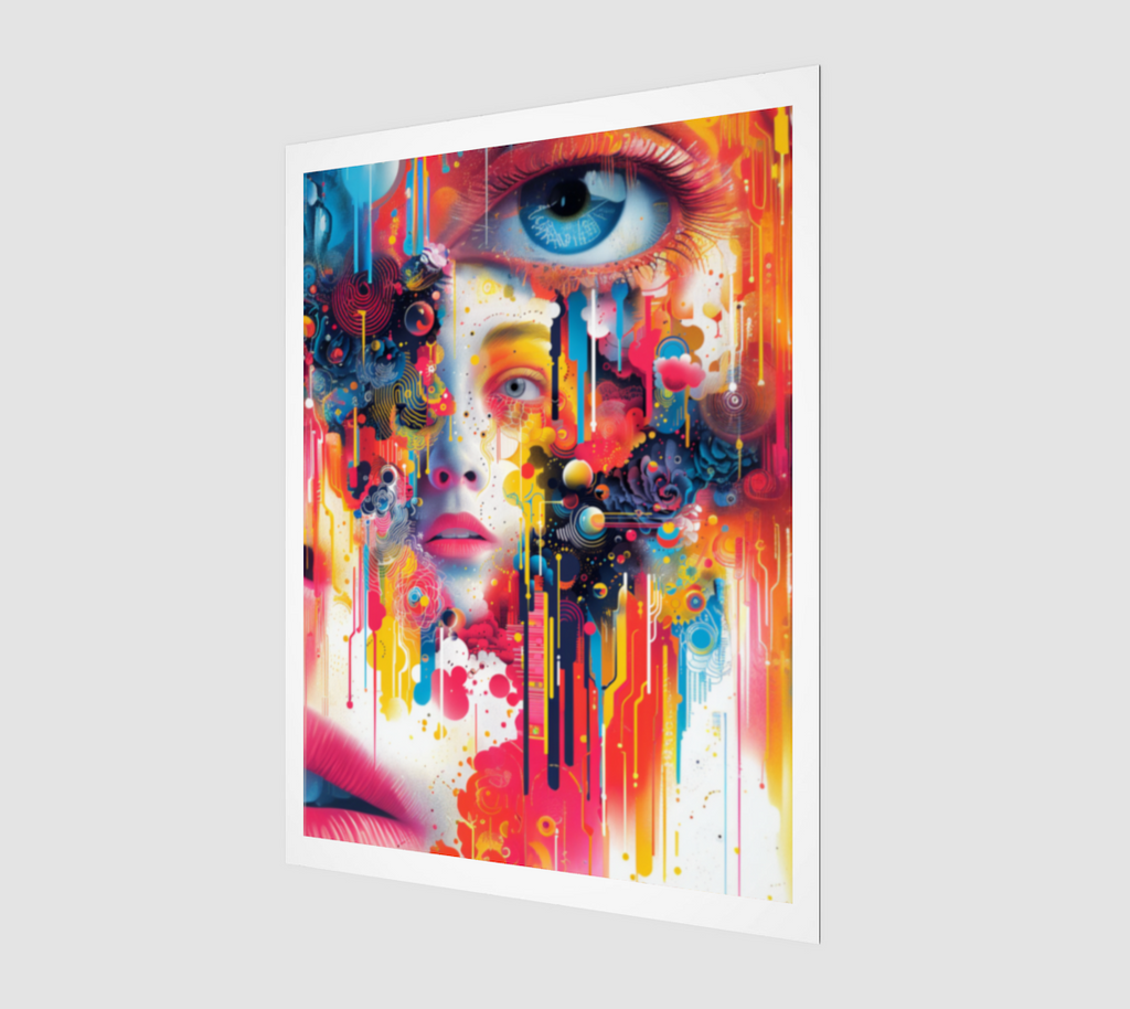 EYE ALONE PRINT | ACIDMATH AI – ACIDMATH COLLECTIVE