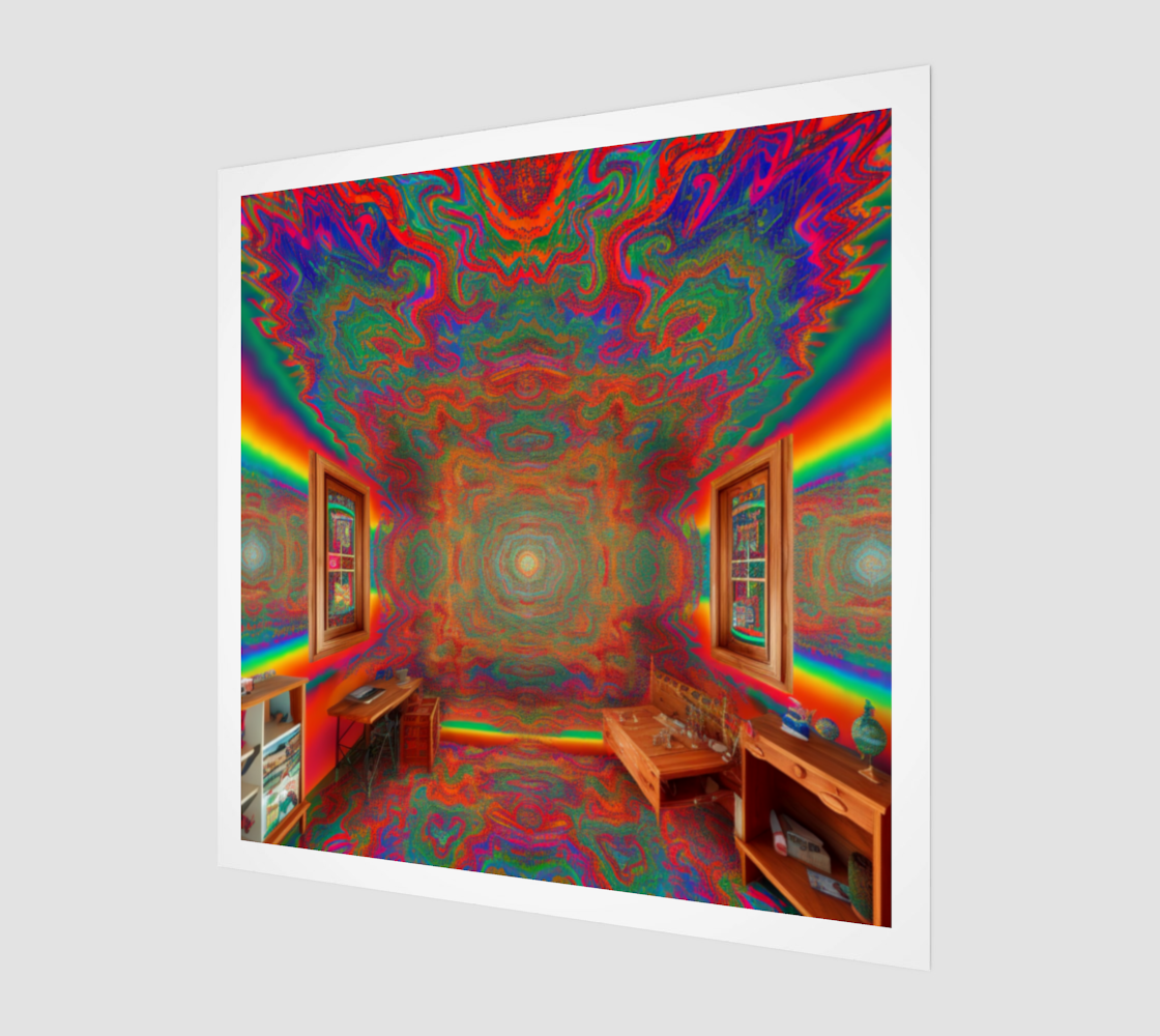 MANDALA ROOM ART PRINT | LACHLAN WARDLAW X ACIDMATH AI – ACIDMATH STORE