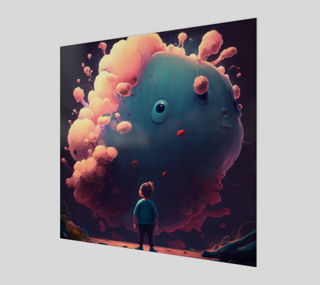 HI BIBO ART PRINT | ACIDMATH AI – ACIDMATH STORE