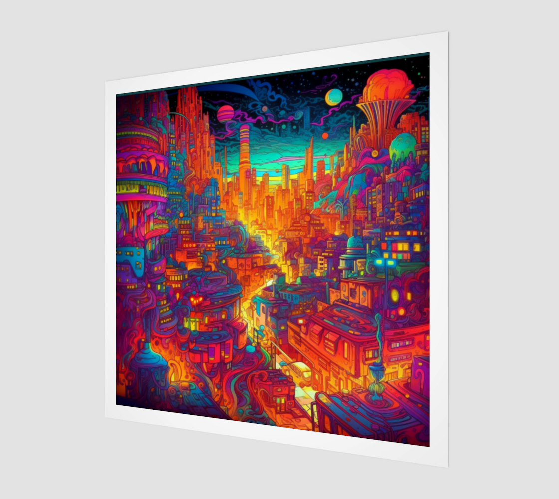 CITY TRIP ART PRINT | ACIDMATH AI – ACIDMATH STORE