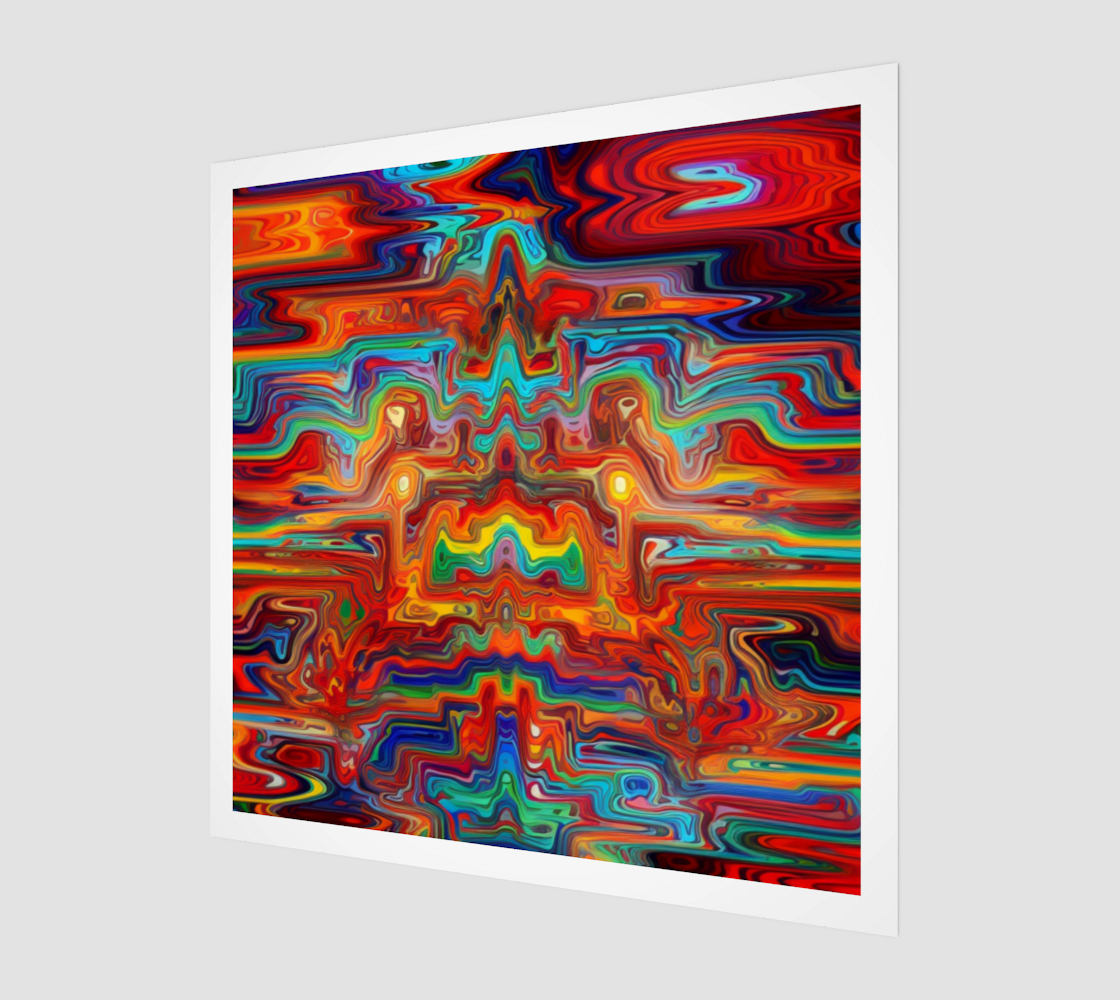 BLURRY VISIONS ROOM ART PRINT | LACHLAN WARDLAW X ACIDMATH AI – ACIDMATH STORE