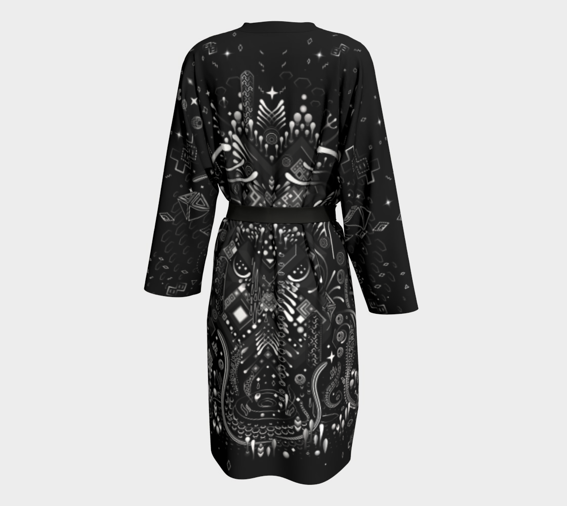 Jungle Monochrome Peignoir Kimono | TAS – ACIDMATH STORE