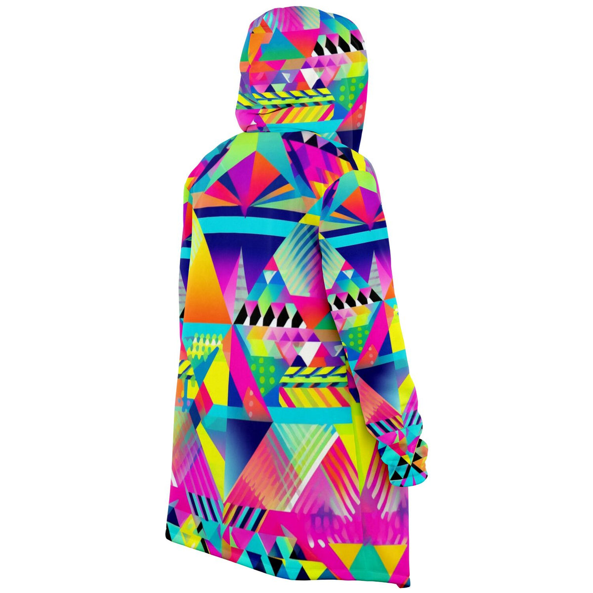 NEON FLASH Microfleece Cloak - ACIDMATH AI – ACIDMATH STORE