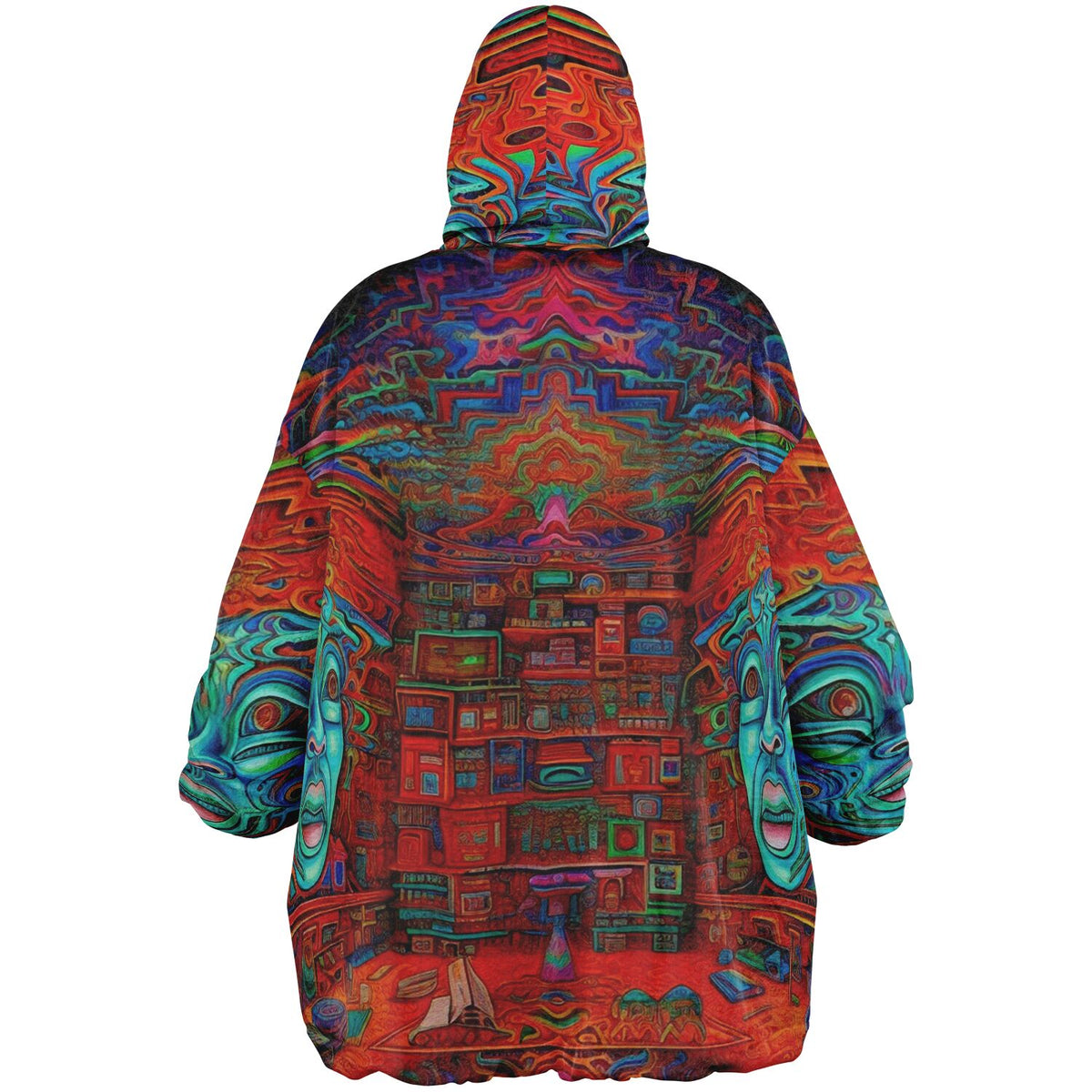 TRIPPY TIMES Reversible Snug Hoodie - LACHLAN WARDLAW X ACIDMATH AI ...