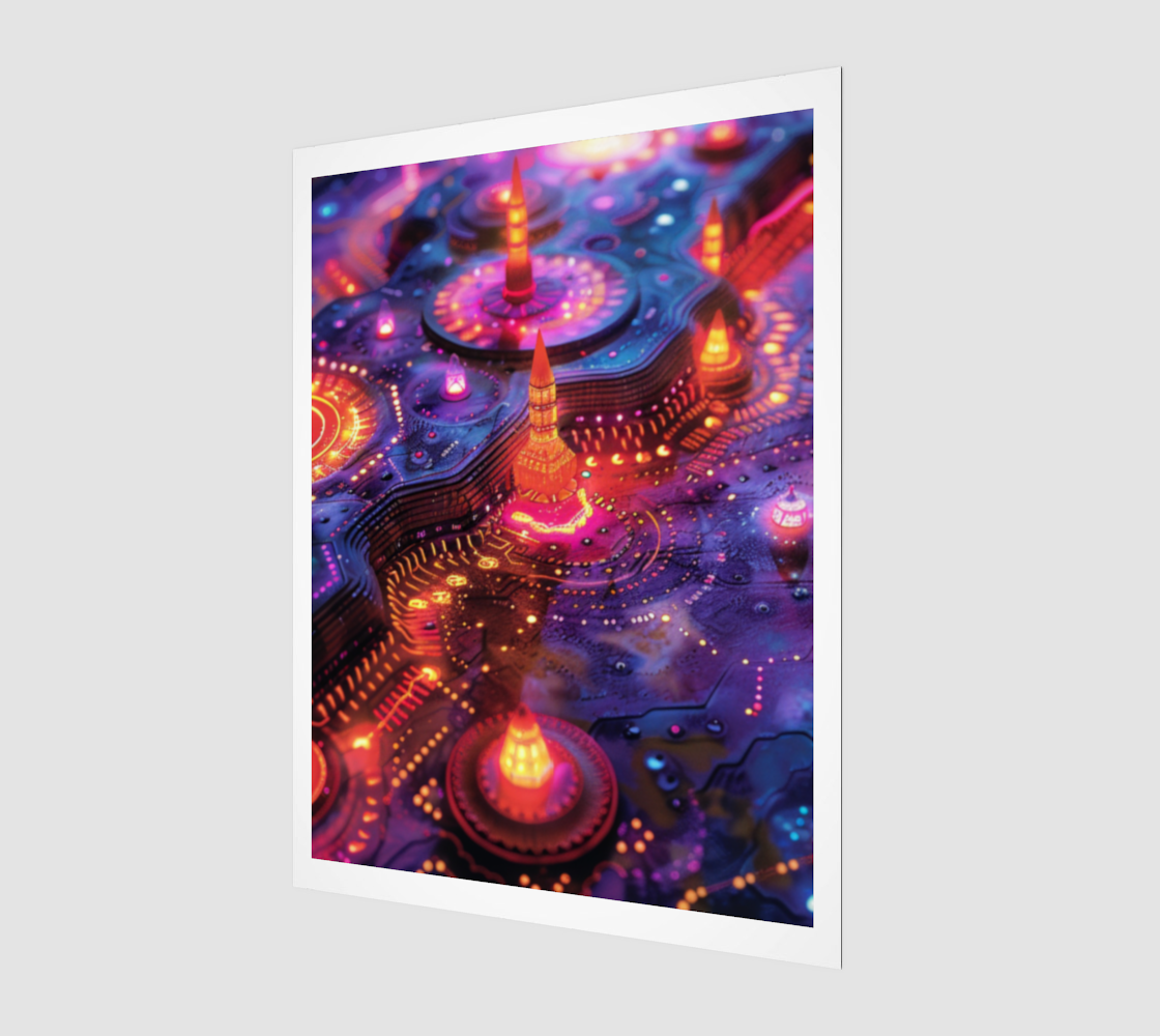 MICRO ZOOM ART PRINT | ACIDMATH AI – ACIDMATH STORE