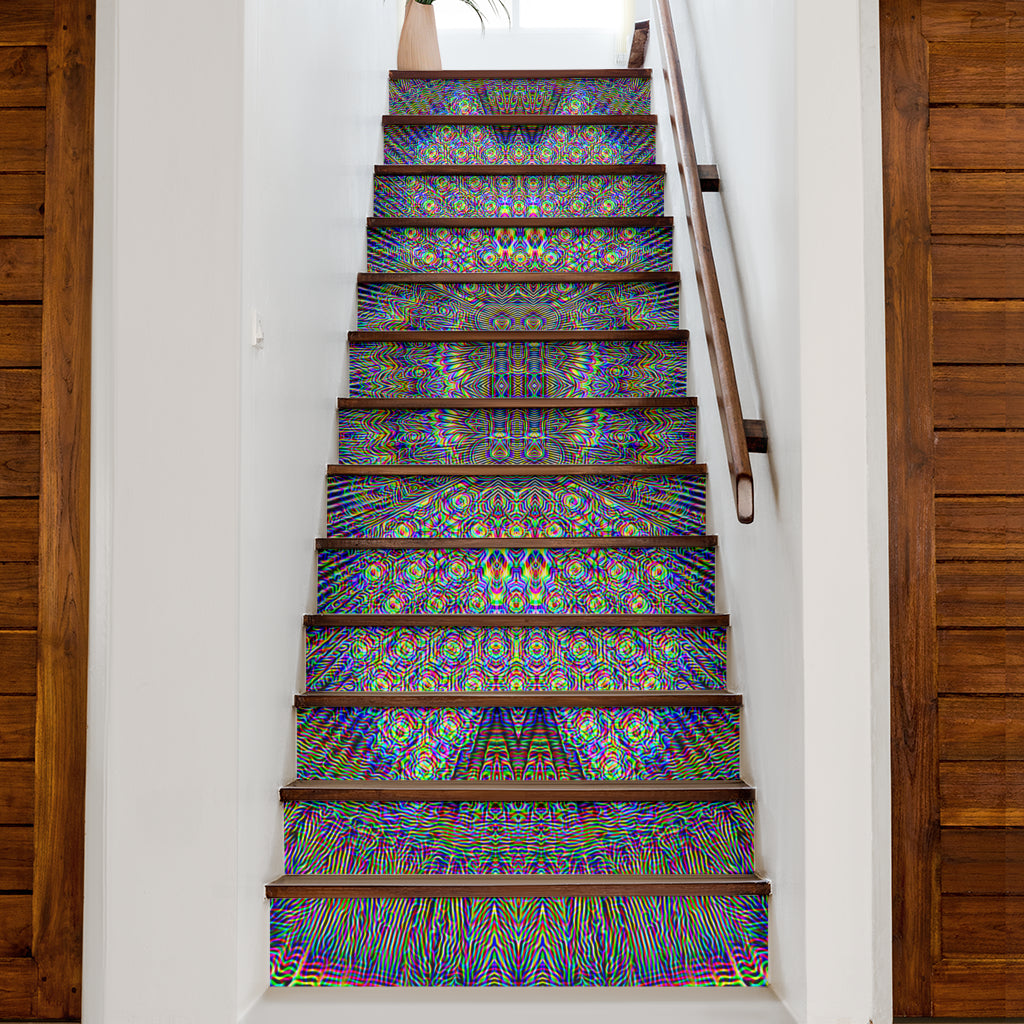 GEOMETRIC GREY SHIFT STAIR STICKERS | MIL ET UNE – ACIDMATH COLLECTIVE
