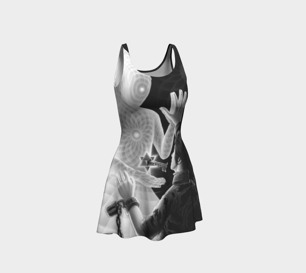 HELPING SPIRIT | FLARE DRESS | SALVIADROID – ACIDMATH COLLECTIVE