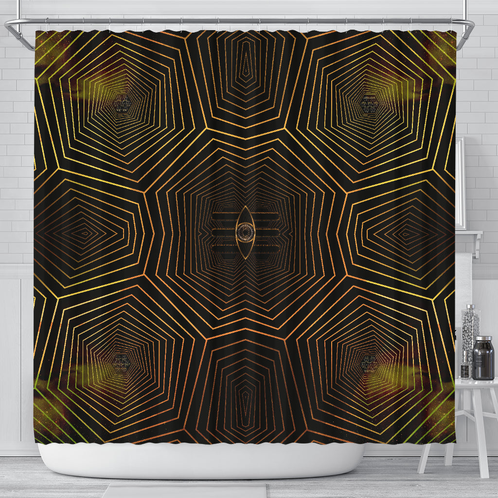 Nebula | Shower curtain | Cosmic Shiva – ACIDMATH COLLECTIVE